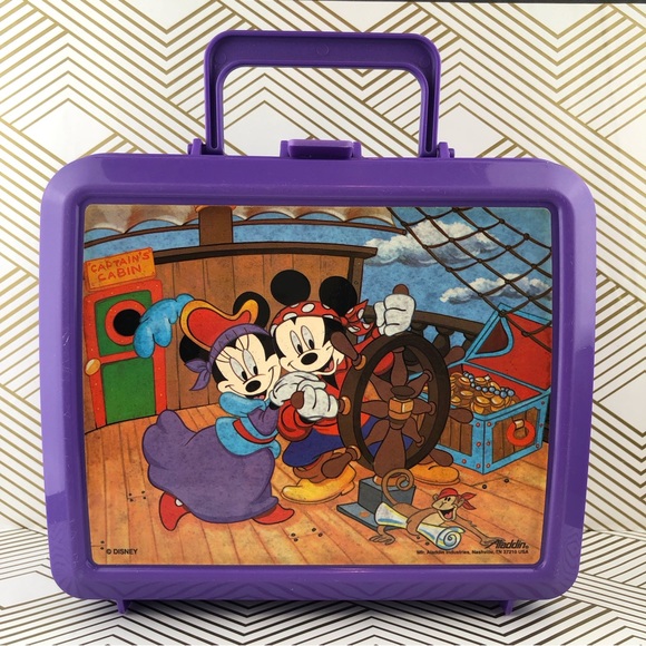 aladdin | Kitchen | Aladdin Vintage Lunch Box With Thermos Mickey Mouse ...